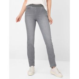 Damen Bequeme Jeans "Style PAMINA", grau, Gr. 19, RAPHAELA BY Brax, Denim/Jeans, 93% Baumwolle, 5% Elastomultiester, 2% Elasthan, Jeans