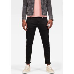 G-Star Raw G-STAR Herren Slim-fit-Jeans "3301 Slim", schwarz, Gr. 32, Denim/Jeans, Obermaterial: 92% Baumwolle, 7% Polyester, 1% Elasthan, Jeans, mit toller