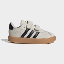 M&auml;dchen Sneaker "VL COURT 3.0", adidas Sportswear, Gr. 22cloud wei&szlig;, core schwarz, alumina, Leder, Synthetik, Schuhe, inspiriert vom Design des