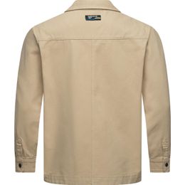 Ragwear Herren Outdoorhemd "Garwend", beige, Gr. S, Material: 100% Baumwolle, Hemden, Stylisches Herren Holzf&auml;llerhemd mit Brusttasche