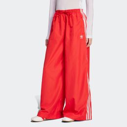 Damen Sporthose "ADICOLOR FIREBIRD OVERSIZED", rot, Gr. M, adidas originals, Obermaterial: 100% Polyester, Hosen