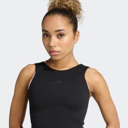 Damen Tanktop "MOTION TNK"schwarz, Gr. XL, adidas Performance, Obermaterial: 83% Polyester, 17% Elasthan, Tops, mit Rundhalsausschnitt, f&uuml;r