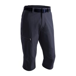 Maier Sports Herren Caprihose "Jennisei", blau, Gr. 48, 90% Polyamid, 10% Elasthan, Hosen, kurze Hose Herren, luftige Wanderhose, leichte