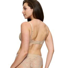 Triumph Damen B&uuml;gel-BH "Amourette W01", Gr. 95, beige, Microtouch, Obermaterial: 68% Polyamid, 32% Elasthan, unifarben, BHs, verkleinert die Brust