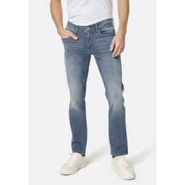 Stooker Men Herren 5-Pocket-Jeans "Glendale Season Slim Straight Fit Jeans", blau, Gr. 38, Denim/Jeans, 98% Baumwolle, 2% Elasthan, Jeans, Slim