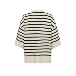 soyaconcept Damen Strickpullover "Soya Concept Sweater SC-ORLEAN STRIPE 11", beige, Gr. S, Obermaterial: 74% Polyacryl, 24% Polyester, 2% Elasthan,