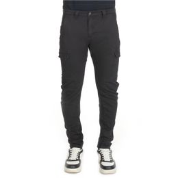 Herren Chinohose "KOGE", schwarz, Gr. 34, Le Temps Des Cerises, 93% Baumwolle, 5% Polyester, 2% Elasthan, Hosen, in klassischem Designn