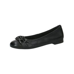 Caprice Damen Ballerina "Caprice Ballerinas Nappaleder", Gr. 40schwarz, Nappaleder, Schuhe
