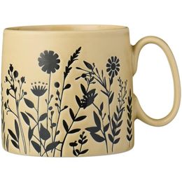 IB Laursen Tasse mit Henkel mit Blumensilhouetten Wheat Straw, 300 ml skandinavische Deko Online Shop