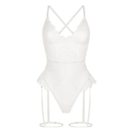 Hunkem&ouml;ller Hunkem&ouml;ller Body 'Prina' Damen Gr&ouml;&szlig;e XL wei&szlig;