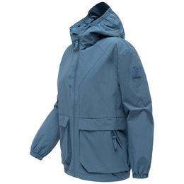 Navahoo Damen Outdoorjacke "Donnerwetter 14", blau, Gr. L, Obermaterial: 100% Nylon. Innenfutter: 62% Polyester, 33% Viskose, 5% Elasthan.