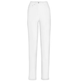 Casual Looks Damen 5-Pocket-Jeans, wei&szlig;, Gr. 18, unifarben, 98% Baumwolle, 2% Elasthan, Jeans