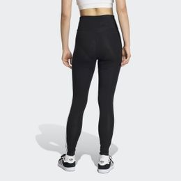 Damen Leggings "3S LEGGINGS"schwarz, wei&szlig;, normal, gr., Gr. M, adidas originals, Obermaterial: 93% Baumwolle, 7% Elasthan, Hosen, sportlicher Stil,