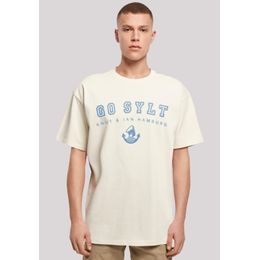 F4NT4STIC Herren T-Shirt "Go Sylt Knut & Jan Hamburg", beige, Gr. L, Obermaterial: 100% Baumwolle, Shirts, Print