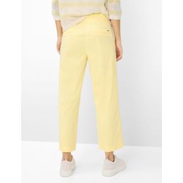 Brax Damen 5-Pocket-Hose "Style MAINE S"gelb, Gr. 36, Web, 78% Baumwolle, 19% Lyocell, 3% Elasthan, Hosen