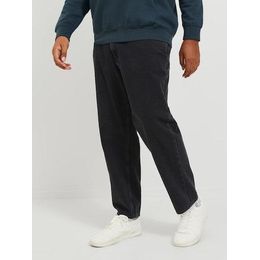 Jack & Jones PlusSize Herren Loose-fit-Jeans "JJICHRIS JJORIGNIAL MF 912 NOOS PLS", schwarz, Gr. 42, JACK & JONES PLUSSIZE, Abriebeffekte, unifarben, Denim/Jeans,