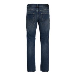 Jack & Jones JACK & JONES Herren Tapered-fit-Jeans "JJIMIKE JJORIGINAL CJ SN", blau, Gr. 34, Abriebeffekte, Denim/Jeans, Obermaterial: 98% Baumwolle, 2% Elasthan,