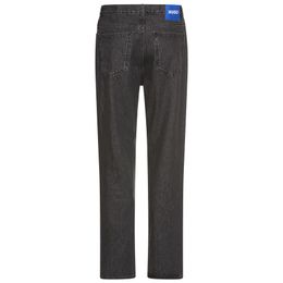 HUGO BLUE Herren Loose-fit-Jeans "Nate", schwarz, Gr. 34, unifarben, Denim/Jeans, Obermaterial: 100% Baumwolle, Jeans, in heller Waschung