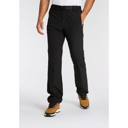 CMP Herren Zip-off-Hose, schwarz, Gr. 58, Obermaterial: 89% Polyester, 11% Elasthan, Hosen, mit Zip-off-Funktion, elastisches und atmungsaktives