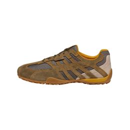 Geox Herren Sneaker "Geox Sneaker Leder/Textil", Gr. 42military, Leder, Textil, Schuhe