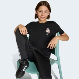 Jungen T-Shirt "J MC TR TEE", schwarz, Gr. 164, adidas Sportswear, Obermaterial: 70% Polyester, 30% Viskose, Shirts, bequeme Passform, mit