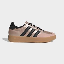 Damen Sneaker "BARREDA", adidas Sportswear, Gr. 38sandy pink metallic, core schwarz, gum 3, Leder, Synthetik, Schuhe, inspiriert vom Design des