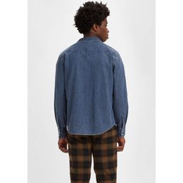 Levi's LEVI'S Herren Jeanshemd "LE BARSTOW WESTERN STAND", blau, Gr. XL, Web, Obermaterial: 100% Baumwolle, Hemden, mit Brusttaschen