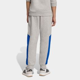 M&auml;dchen Sporthose "COLOURBLOCK"medium grau heather, royal blau, glow blau,, Gr. 176, adidas Sportswear, Obermaterial: 70% Baumwolle, 30% Polyester,