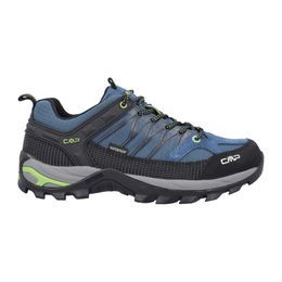 CMP Herren Wanderschuh "RIGEL LOW WP TREKKING SHOES", Gr. 44, blau, Leder, Synthetik, Schuhe, wasserdicht