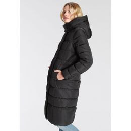 Only Damen Steppmantel "ONLTINA &ndash; Puffermantel mit Premium-F&uuml;llung und verdecktem Zipper", schwarz, Gr. L, leicht gl&auml;nzend, unifarben, Web,