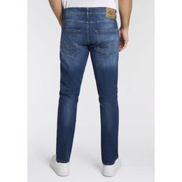 Replay Herren Straight-Jeans "WILLBI", blau, Basic, Gr. 36, Denim/Jeans, Obermaterial: 99% Baumwolle, 1% Elasthan, Jeans, im Regular Fit