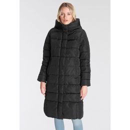 Only Damen Steppmantel "ONLTINA &ndash; Puffermantel mit Premium-F&uuml;llung und verdecktem Zipper", schwarz, Gr. XS, leicht gl&auml;nzend, unifarben, Web,