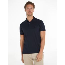 Tommy Hilfiger Herren Poloshirt "LIQUID COTTON ESSENTIAL REG POLO", blau, Gr. XXXL, Jersey, Obermaterial: 100% Baumwolle, Shirts