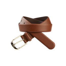 BOSS Damen Lederg&uuml;rtel "Anna Belt 3cm C.", braun, Gr. 90, unifarben, Leder, G&uuml;rtel, mit Dornschlie&szlig;e