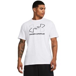Under Armour Herren T-Shirt "UA GL FOUNDATION UPDATE SS", wei&szlig;, Gr. 4XL, unifarben, Single Jersey, Obermaterial: 60% Baumwolle, 40% Polyester,