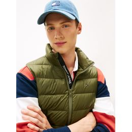 Tommy Jeans Herren Steppweste "TJM LT DOWN VEST EXT", gr&uuml;n, Gr. M, Web, Obermaterial: 100% Polyamid, Westen, mit Daunenwattierung