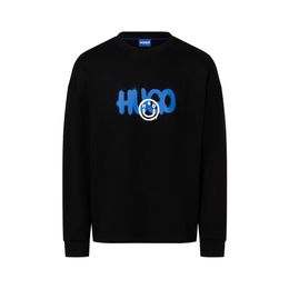 Hugo Sweatshirt 'Nimaylong' Herren Gr&ouml;&szlig;e XL blau / schwarz / wei&szlig;