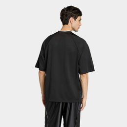 Herren T-Shirt "STADIUM GRAPHIC MESH", schwarz, Gr. L, adidas Sportswear, Obermaterial: 100% Polyester, Shirts, lockerer Schnitt, mit V-Ausschnitt,