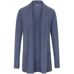 Peter Hahn - Strickjacke aus 100% Premium-Kaschmir, blau, Gr. 48 / XL - Kaschmir