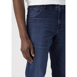 Wrangler Herren Straight-Jeans "TEXAS", blau, Gr. 34, Denim/Jeans, Obermaterial: 91% Baumwolle, 7% Elastomultiester, 2% Elasthan, Jeans