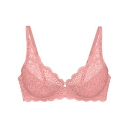Triumph Damen B&uuml;gel-BH "Amourette W", Gr. 80cherry rose, Spitze, Obermaterial: 62% Polyamid, 24% Elasthan, 8% Lyocell, 6% Polyester, unifarben, BHs,