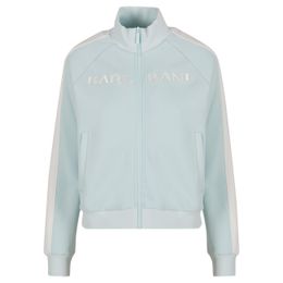 Karl Kani Damen Trainingsjacke "Karl Kani KK Retro Sidestripe Trackjacket"lightaqua, sanftes wei&szlig;, Gr. XL, mehrfarbig, 100% Polyester, Jacken