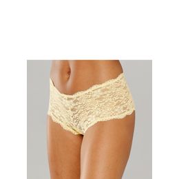 Nuance Damen Panty, Gr. 32, gelb, Spitze, Obermaterial: 90% Polyamid, 10% Elasthan, Unterhosen, aus Spitze