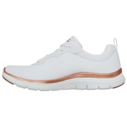 Skechers Damen Sneaker "FLEX APPEAL 4.0 BRILLINAT VIEW", Gr. 38, rosa, Lederimitat, Textil, Schuhe, Freizeitschuh, Halbschuh, Schn&uuml;rschuh mit Air
