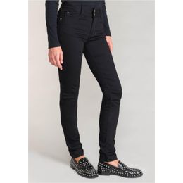 Damen R&ouml;hrenjeans "ULTRAPUL", schwarz, Gr. 30, Le Temps Des Cerises, 70% Baumwolle, 26% Polyester, 4% Elasthan, Jeans, im klassischen 5-Pocket-Design