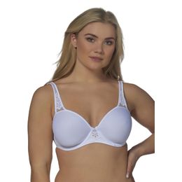 ELBRINA Damen B&uuml;gel-BH "Spacer Bra", Gr. 85, wei&szlig;, Spitze, Obermaterial: 50% Polyester, 42% Polyamid, 8% Elasthan, unifarben, BHs, vorgeformte Cups,