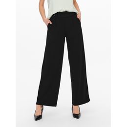Jacqueline de Yong JDY Damen Jerseyhose "JDYGEGGO NEW LONG PANT JRS NOOS", schwarz, Gr. S, unifarben, Jersey, Obermaterial: 95% Polyester, 5% Elasthan, Hosen,