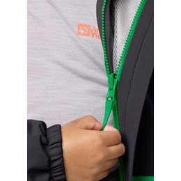 Jack Wolfskin Kinder 3-in-1-Funktionsjacke "ICELAND 3IN1 JACKET K", gr&uuml;n, Gr. 116, Obermaterial:100% Polyester. Futter:100% Polyester. Innenmaterial: