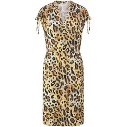 Peter Hahn - Kleid mit Rundhals-Ausschnitt, mehrfarbig, Gr. 46 / L