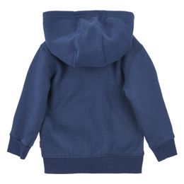 LEVI'S KIDS Jungen Kapuzensweatjacke "LVB POSTER LOGO FULL ZIP HOODI", Gr. 9M, blau, Sweatware, Obermaterial: 60% Baumwolle, 40% Polyester,